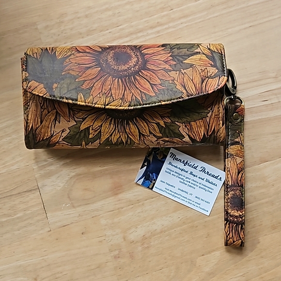 Mansfield Threads | Bags | Mansfield Threads Handmaid Cork Sunflower ...